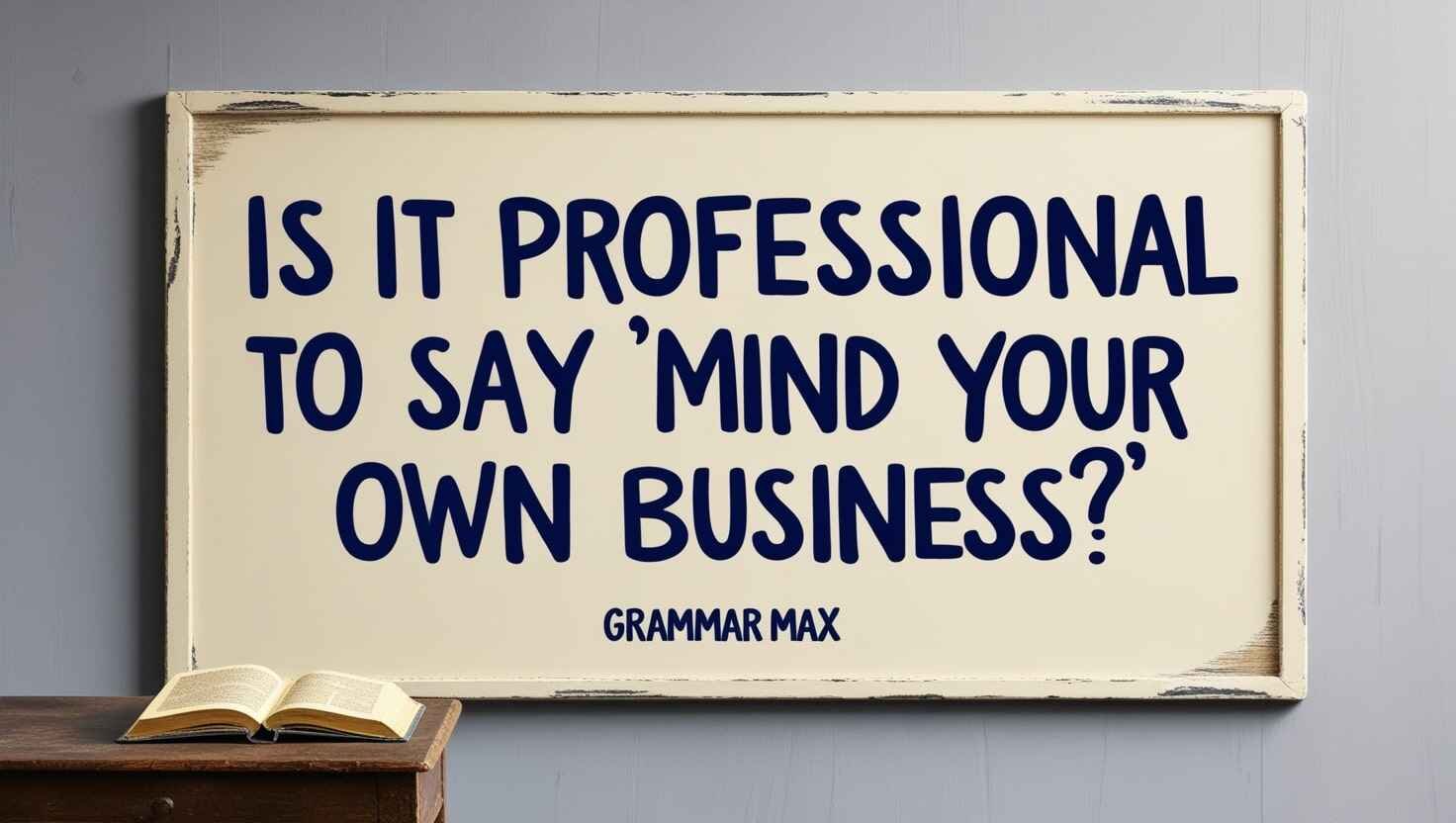 22 Ways to Say "Mind Your Own Business" Professionally - Grammar Max