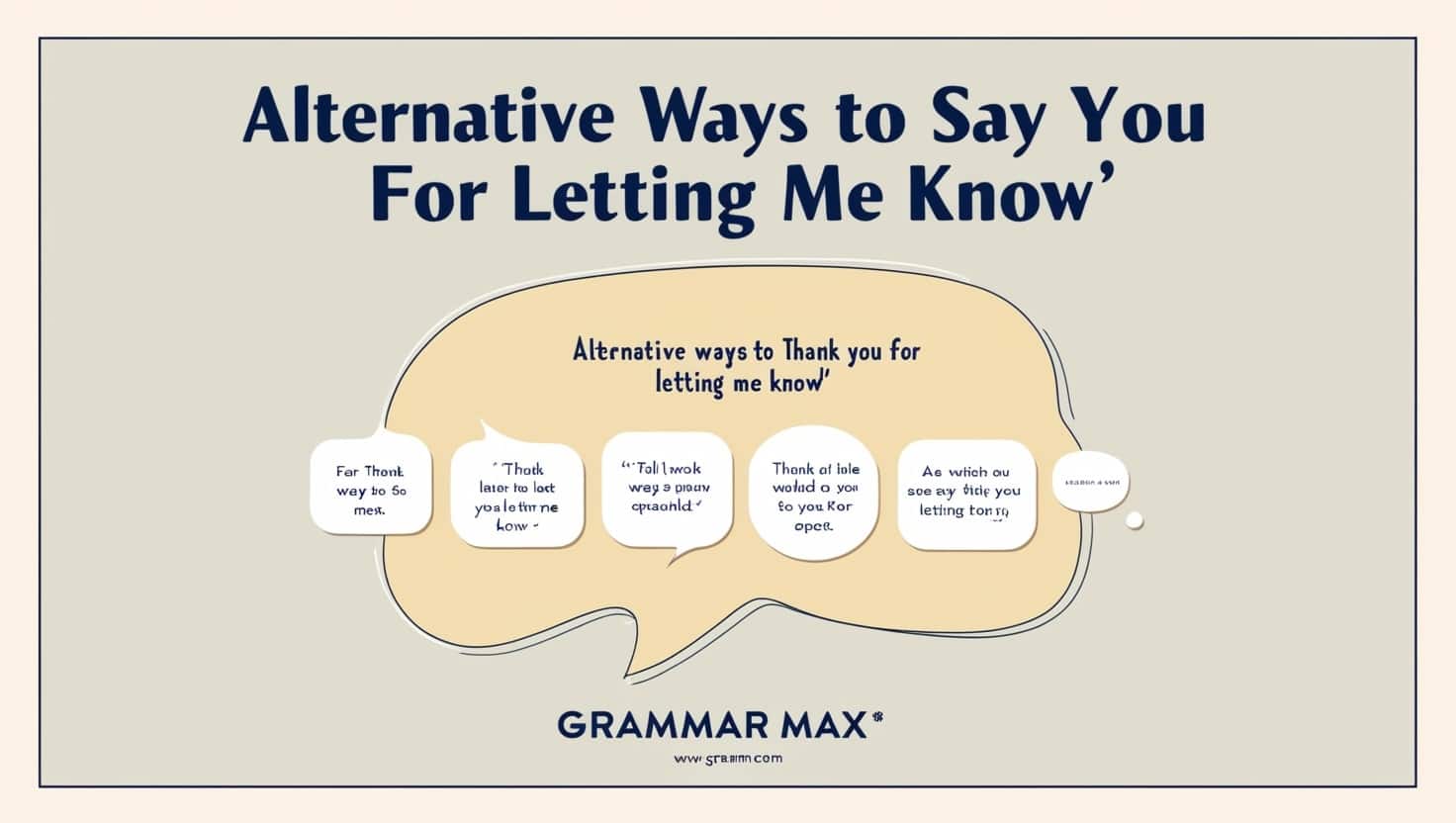 24 Ways to Say “Thank You for Letting Me Know” Professionally - Grammar Max