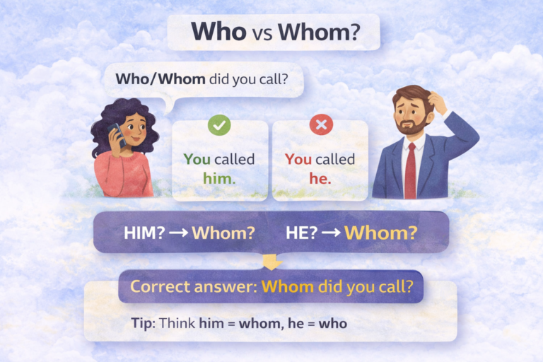 Who vs Whom – The Easy Rule Anyone Can Understand