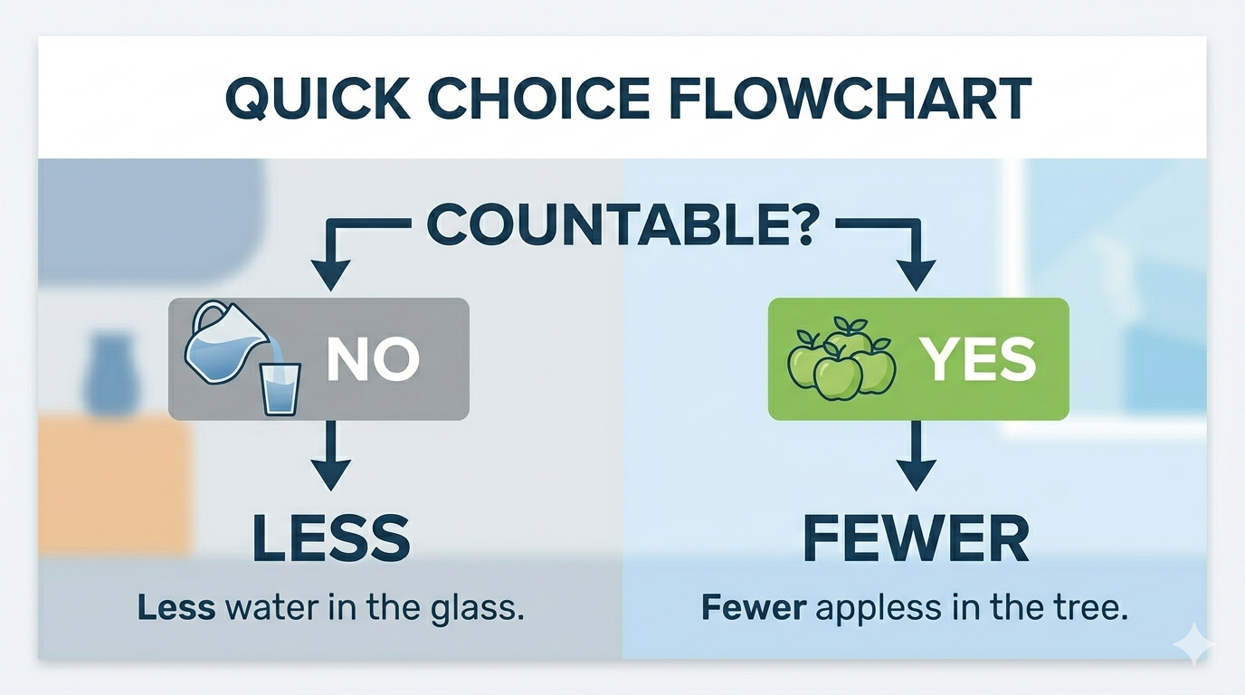Fewer vs Less – The Simple Rule Most People Get Wrong